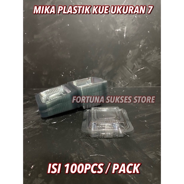 Jual [ADA HARGA GROSIR] Mika Plastik 7 isi 100pcs - Mika Kue Ukuran 7 ...