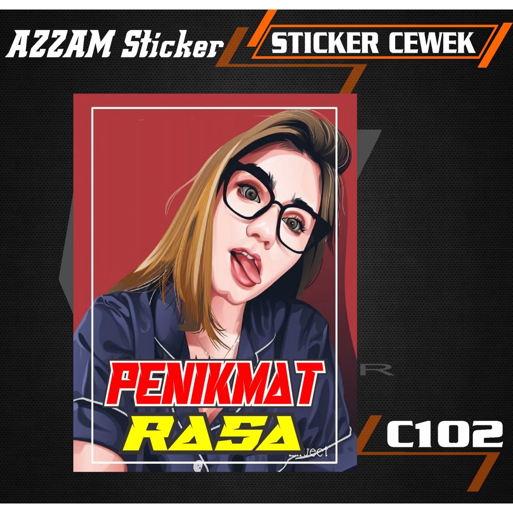 Jual Stiker KATA KATA TAK PENIKMAT RASA decal cewek vektor mobil TRUCK ...