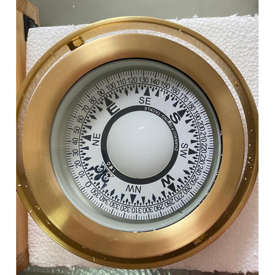 Jual KOMPAS KAPAL KUNINGAN / BRASS MARINE COMPASS BOX MADE IN CHINA 4 ...