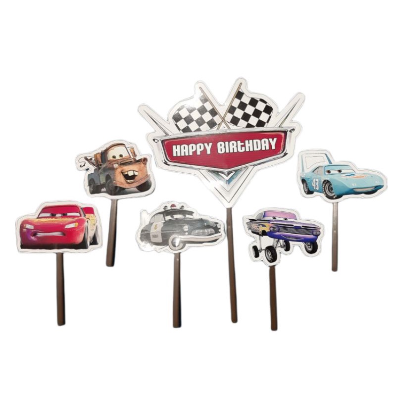 Jual TOPPER KERTAS CARS / TUSUKAN KUE MURAH / TOPER MURAH / TOPER ...