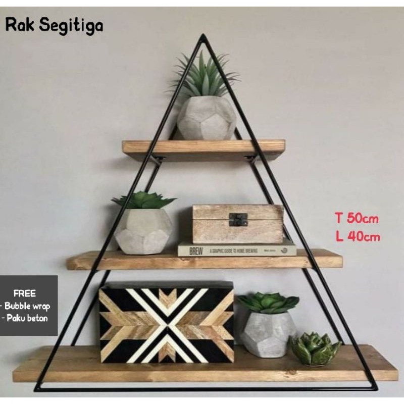 Jual (COD) Rak Dinding Besi Hiasan Dinding Minimalis Wall Decor Rumah ...