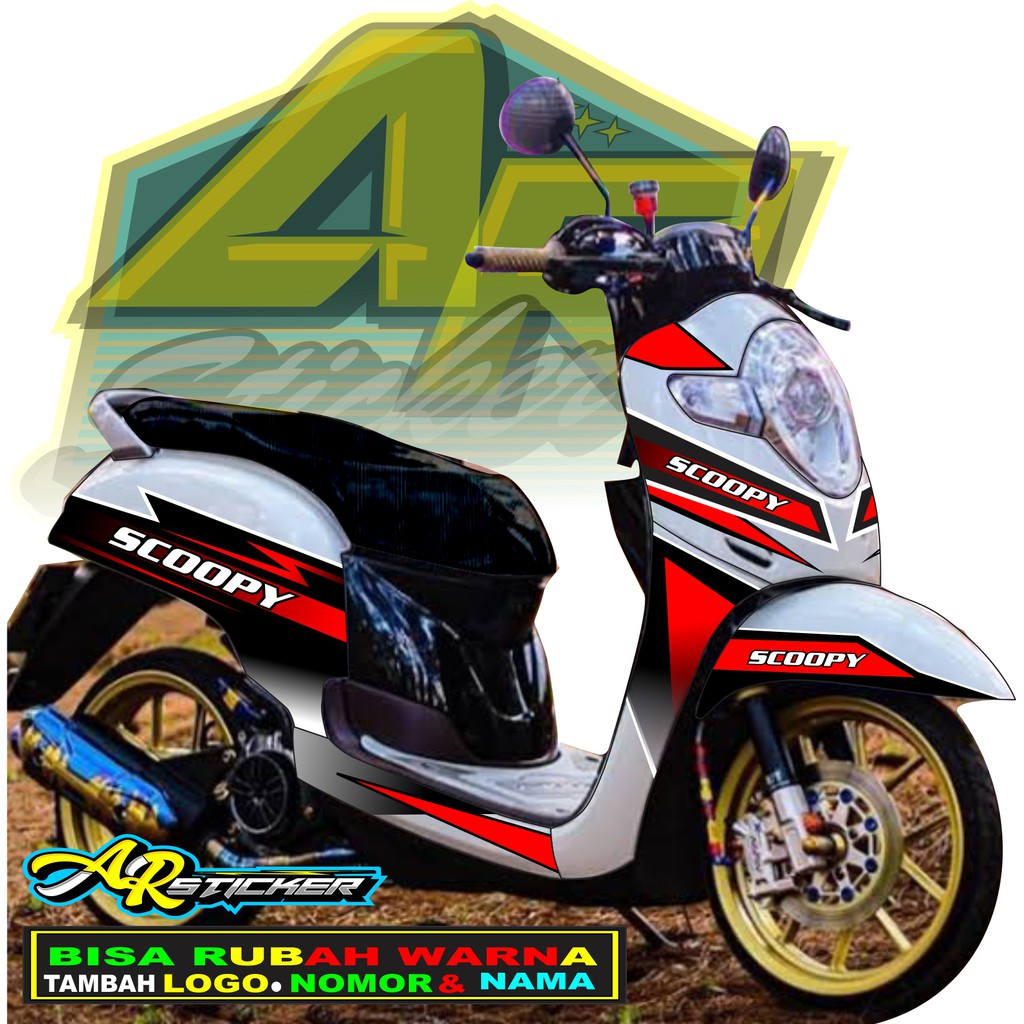 Jual Decal scoopy Decal Scoopy full body Full Blok Decal Scopy Dekal ...
