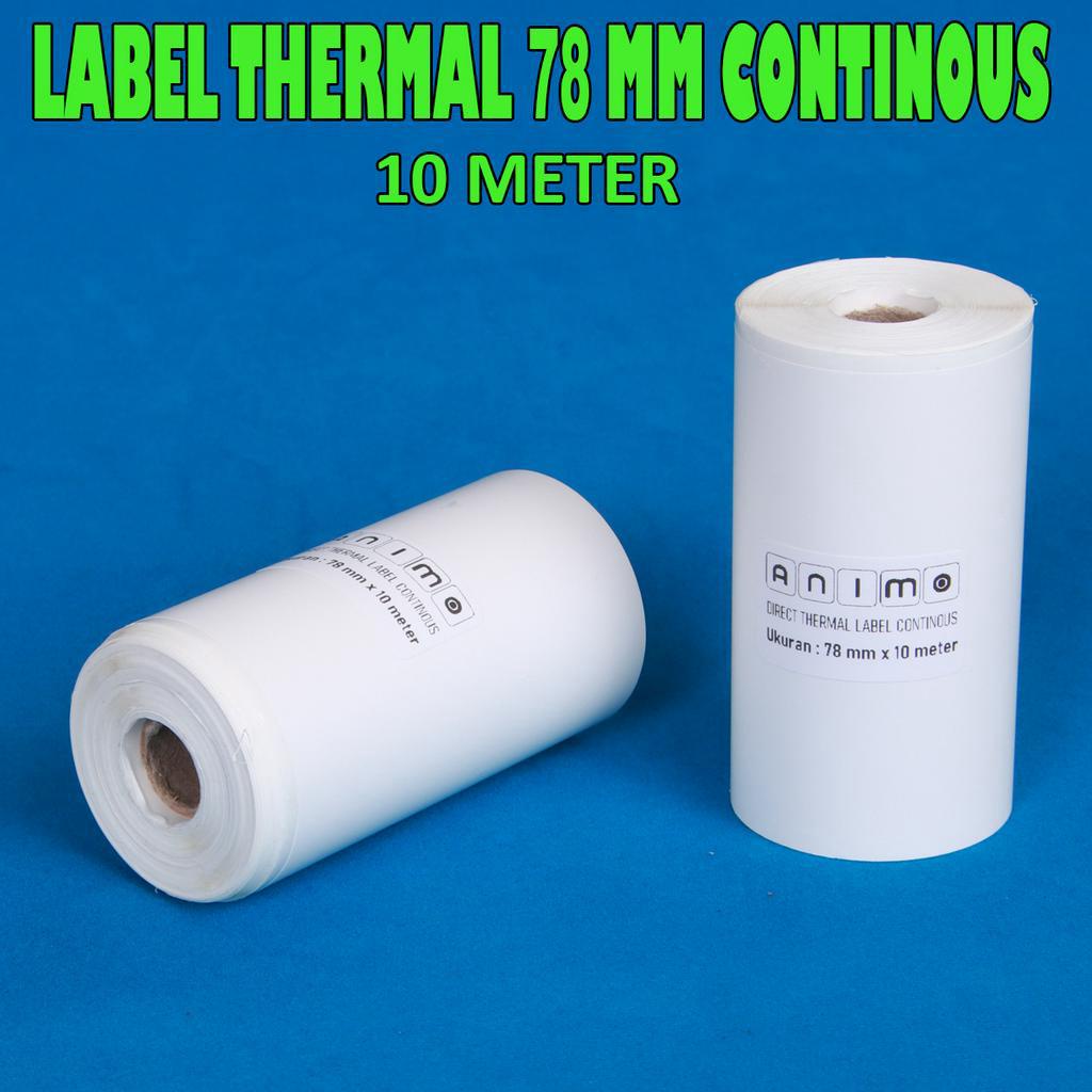 Jual LABEL THERMAL - STIKER THERMAL CONTINUOUS 78 X 10 METER | Shopee ...