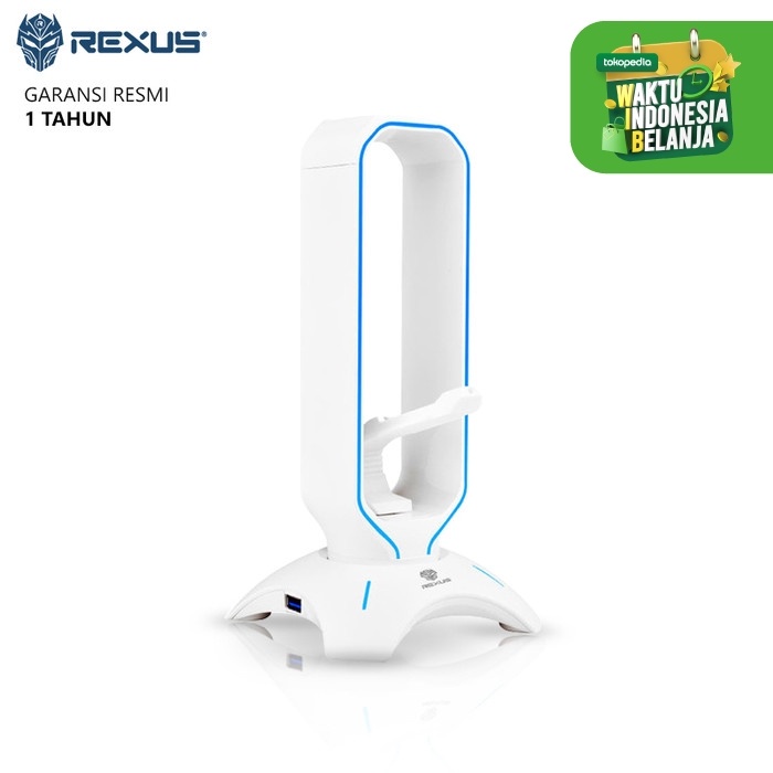 Jual Headset Stand Rexus Bungee J3 RGB with USB HUB - Putih | Shopee ...