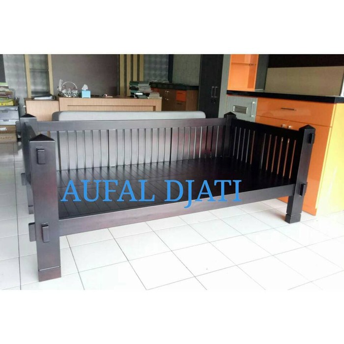 Jual bangku teras kursi risban bale bale daybed minimalis top jati ...