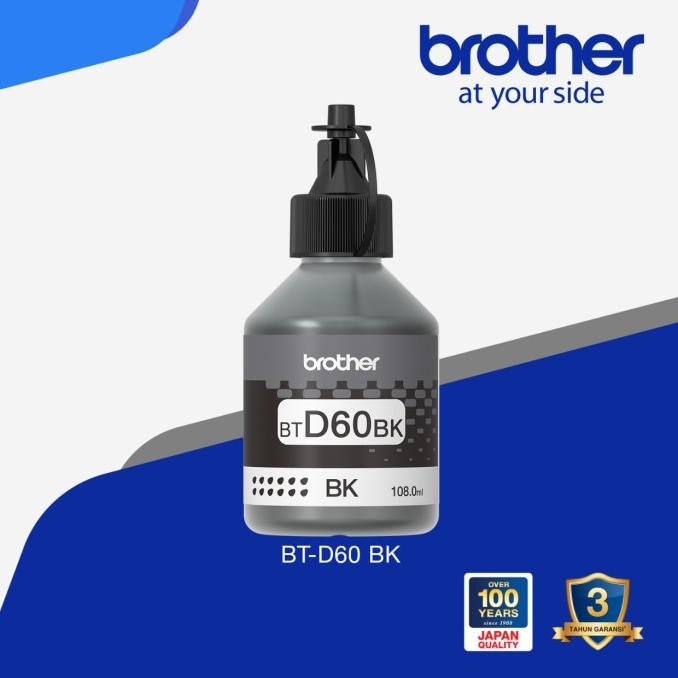 Jual NEW Brother INK Bottle BT-D60BK - Tinta Printer Hitam BTD60Bk ...