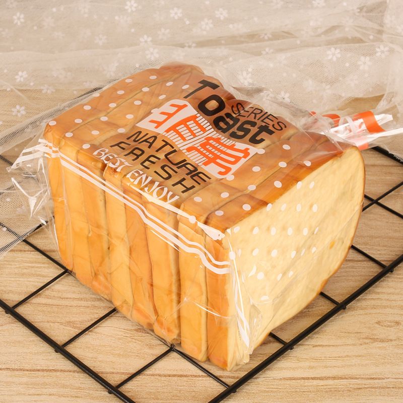 Jual 25PCS Plastik Roti Tawar/ Kemasan Plastik Roti/ Toast Orange ...