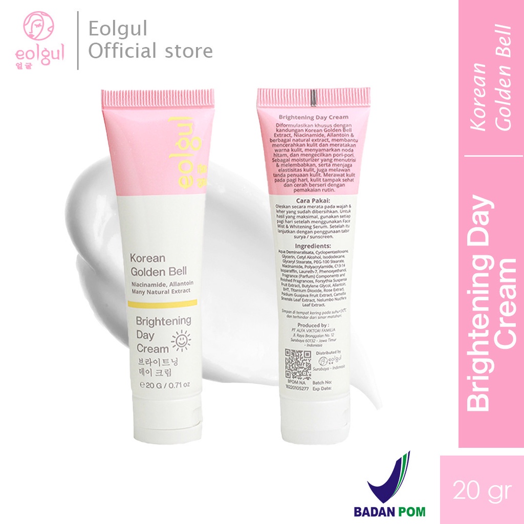 Jual EOLGUL BRIGHTENING DAY CREAM - Korean Golden Bell 20 gr | Shopee ...