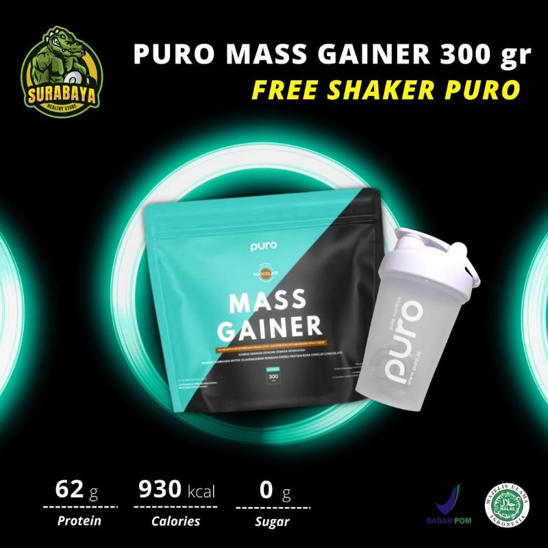 Jual Puro Mass Gainer 900 Gram 2 Lbs Protein Weight Gain Penambah Berat ...