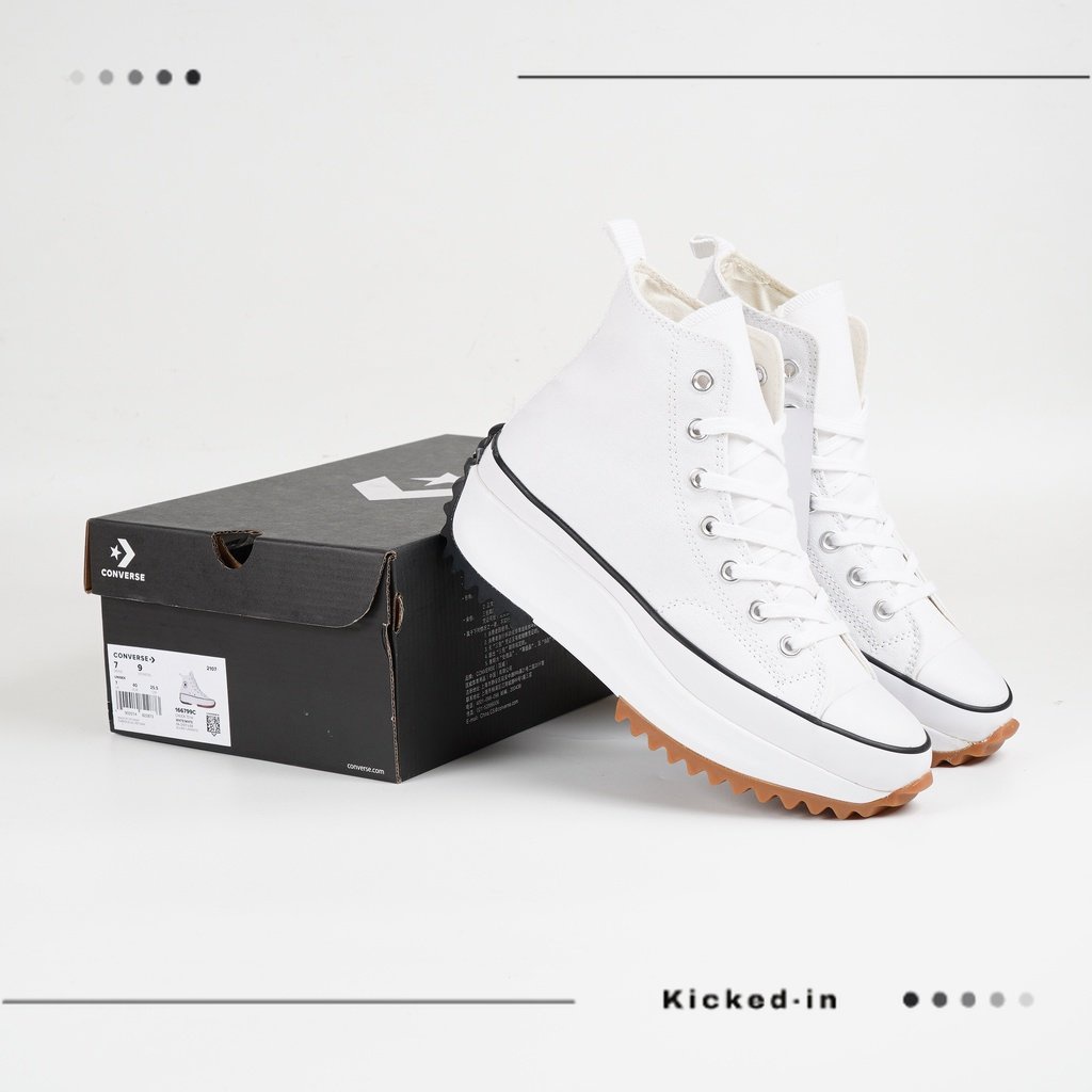 Jual Sepatu Converse Run Star Hike High White Black | Shopee Indonesia