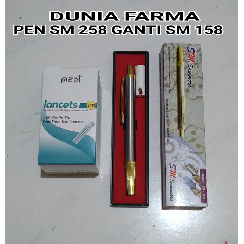 Jual Paket pen bekam sammora SM 258 + jarum lancets isi 100 | Shopee ...