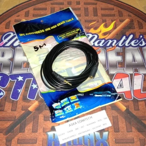 Jual Perpanjangan Audio 5 Meter Ektension Extension aux 5m atv | Shopee Indonesia