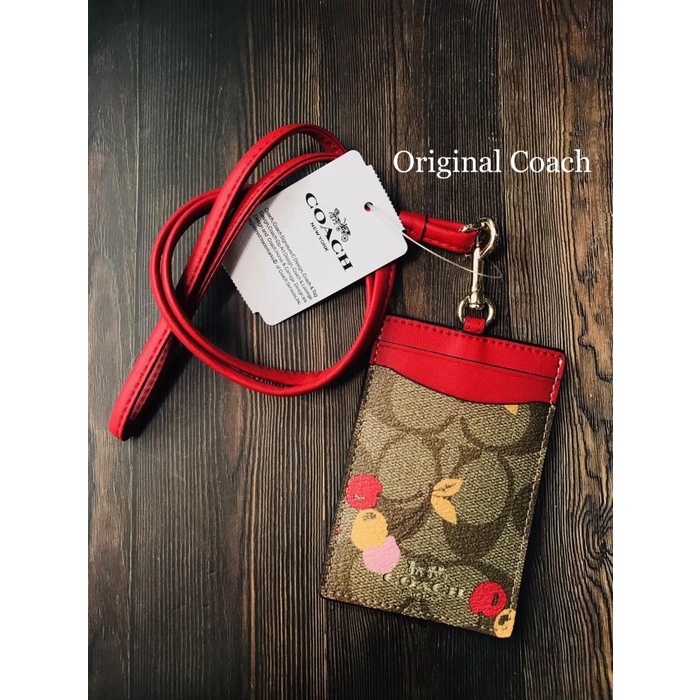 Jual Lanyard Original Lanyard Id Card Coach Red Cherry Murah Baru ...