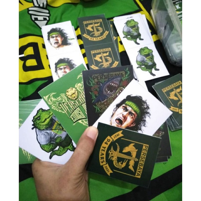 Jual STICKER PERSEBAYA/STIKER BONEK (dapat 10pcs) | Shopee Indonesia