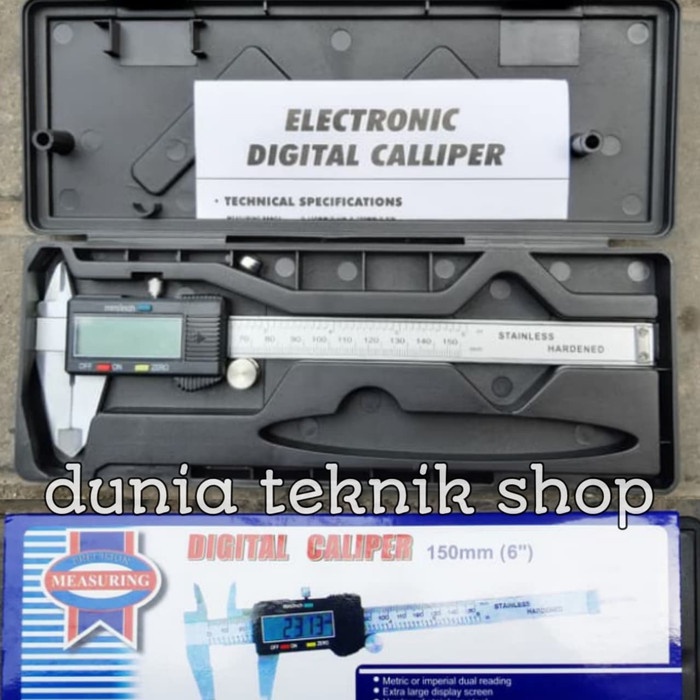 Jual Digital Caliper 6 Inch Sigmat Mistar Digital Stainless Skekmat 150 mm | Shopee Indonesia