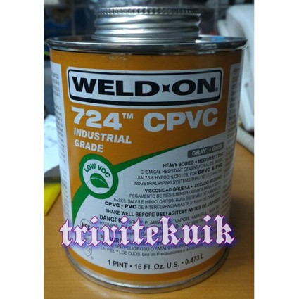 Jual Cpvc heavy bodied cement WeldOn 724,weld on 724, | Shopee Indonesia