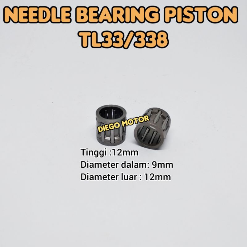 Jual Needle bearing Laher lahar piston mesin potong rumput TL33 338 Tanika Turbo | Shopee Indonesia