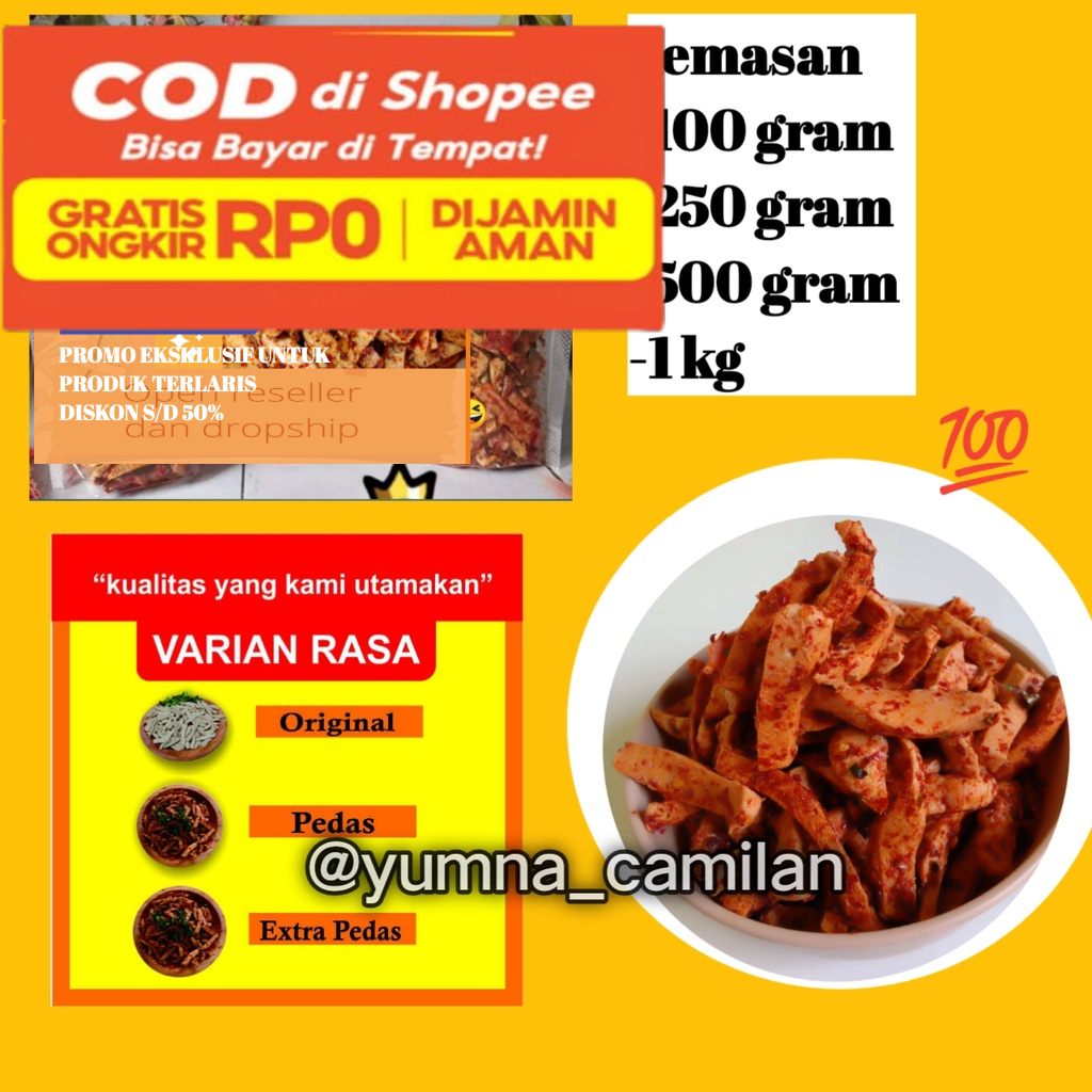 Jual PROMO Basreng cikruh 250gram raja ngemil | Shopee Indonesia