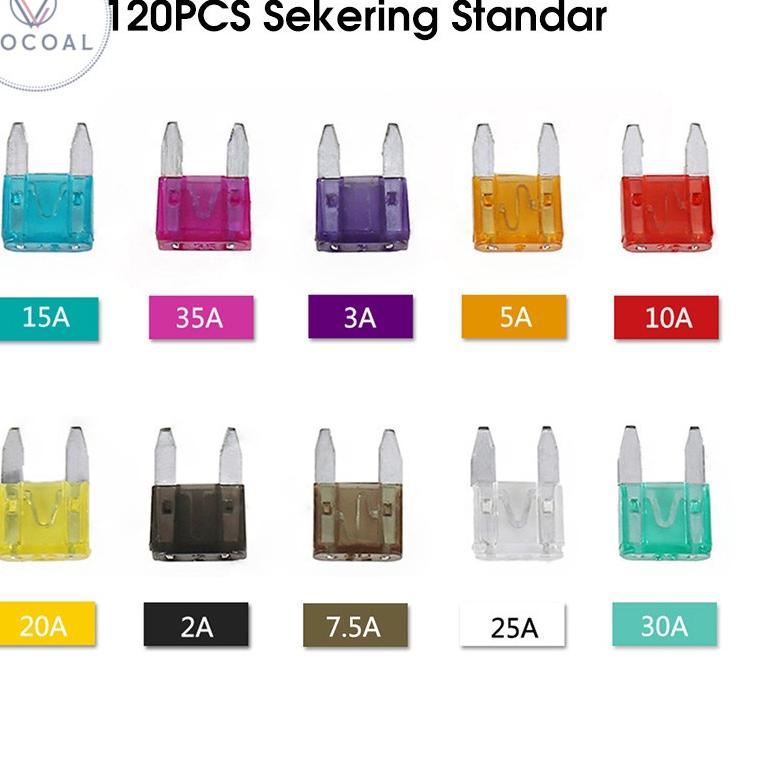 Jual Best Product Vocoal 120 PCS Tempat Sekering Sekring Mobil Mini 2A ...