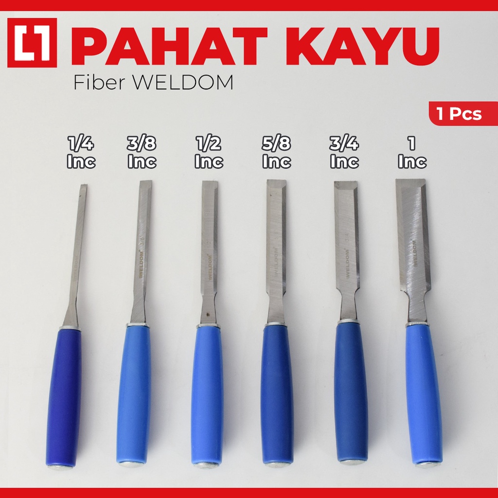 Jual Pahat Kayu Fiber - 1/4'' 3/8'' 1/2'' 5/8'' 3/4'' 1'' - Weldom ...