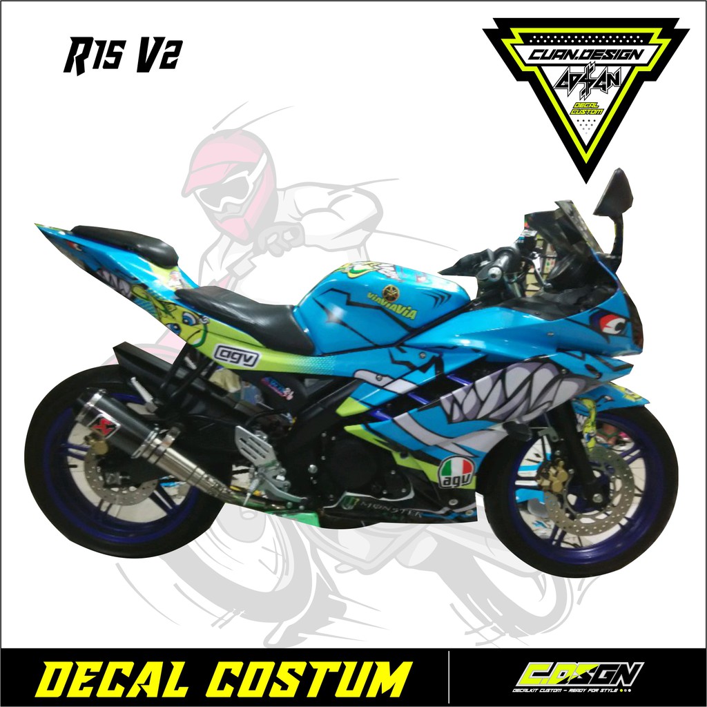 Jual Decal full body yamaha R15 V2 Variasi grafis | Shopee Indonesia