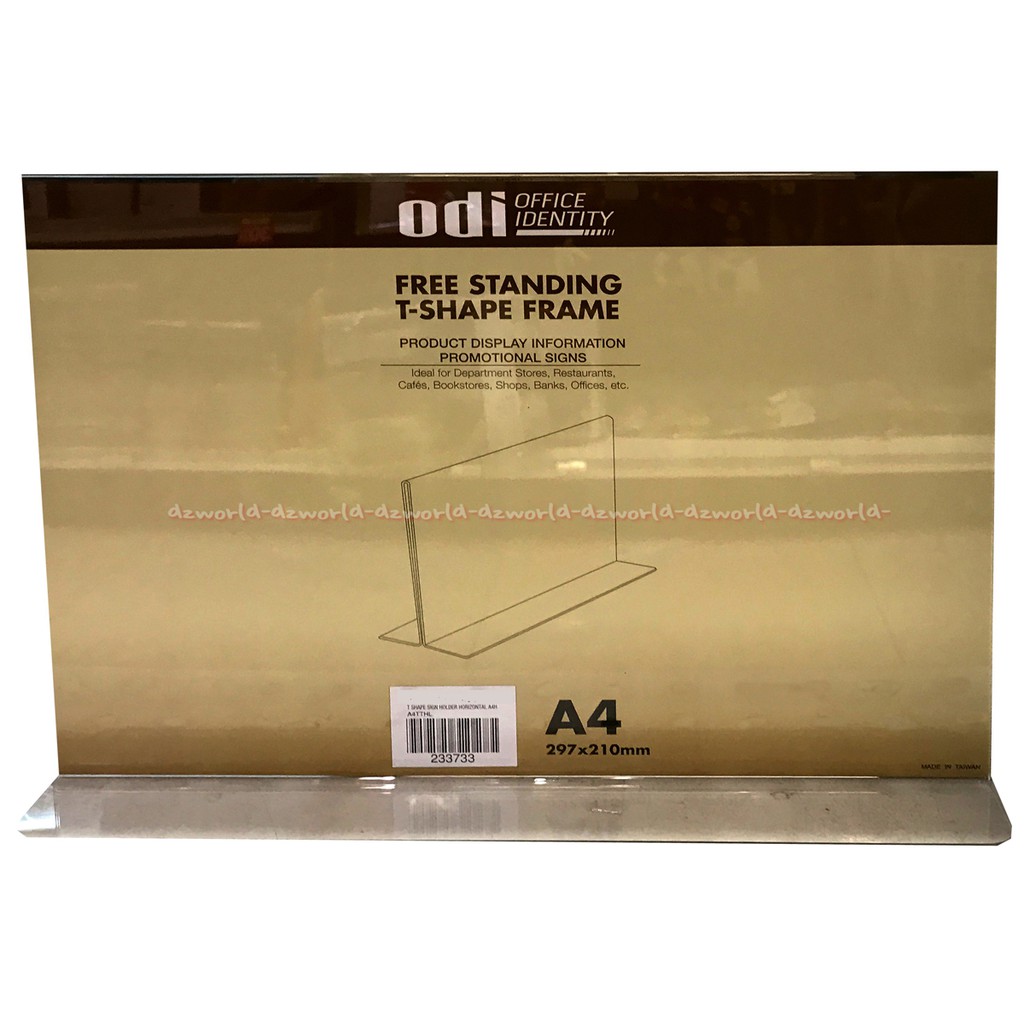 Jual Odi Office A4 Free Standing T-Shape Frame Cocok Untuk Mendisplay ...