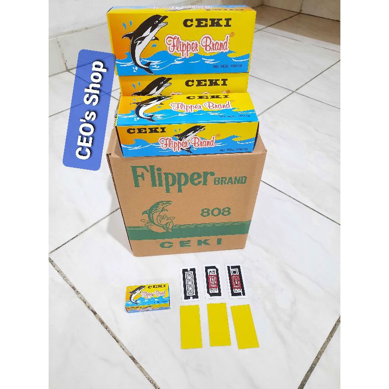 Jual Ceki Flipper Brand /Kartu mainan Ceki/Playing card ceki (1 Karton ...