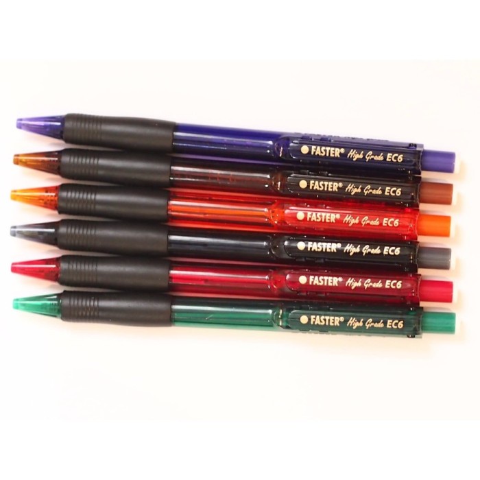 Jual FASTER - Pulpen Ballpoint Bulpen Faster EC-6 - 0.7mm | Shopee ...