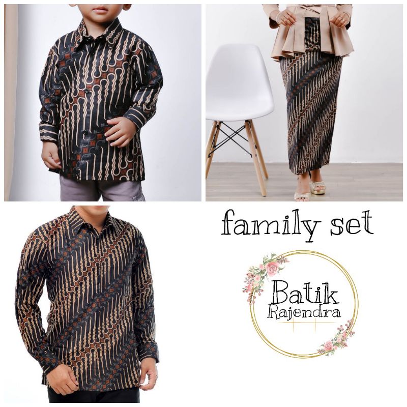Jual Family set, couple batik keluarga super elegan | Shopee Indonesia