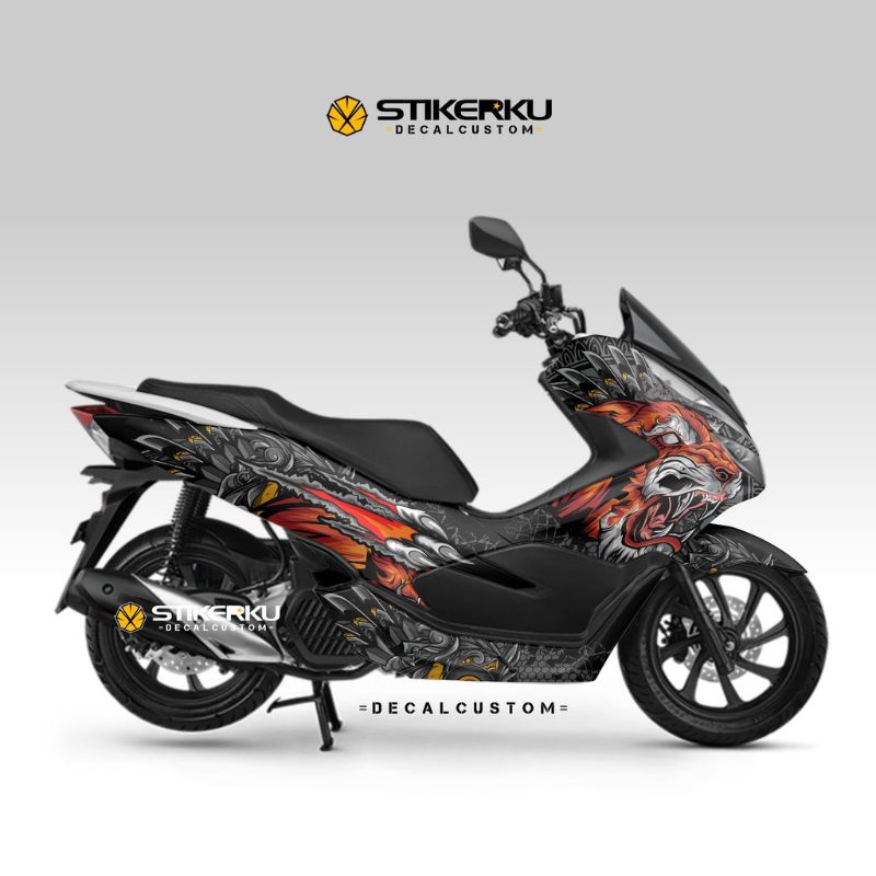 Jual decal motor Honda PCX fullbody / dekal PCX old / decal motor Honda ...