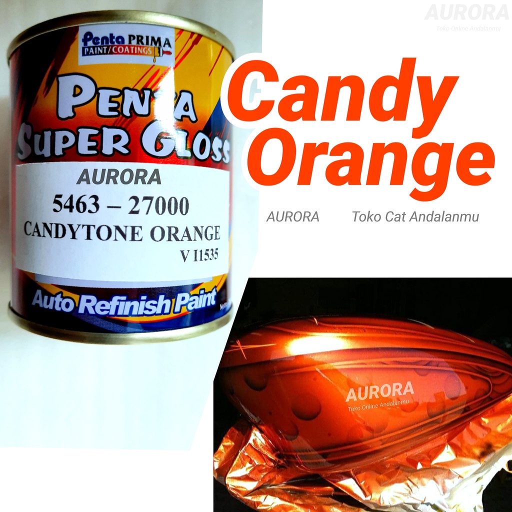 Jual Cat Penta Super Gloss Candytone Orange 200ml Candy Tone Oranye ...