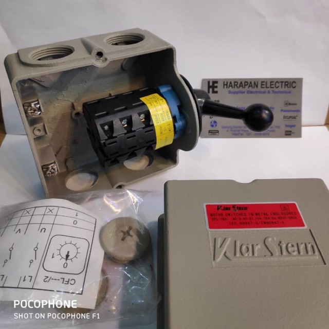 Jual HANDLE SAKLAR GENSET PLN 3 pole 16 amper KIAR STERN / ohm saklar ...