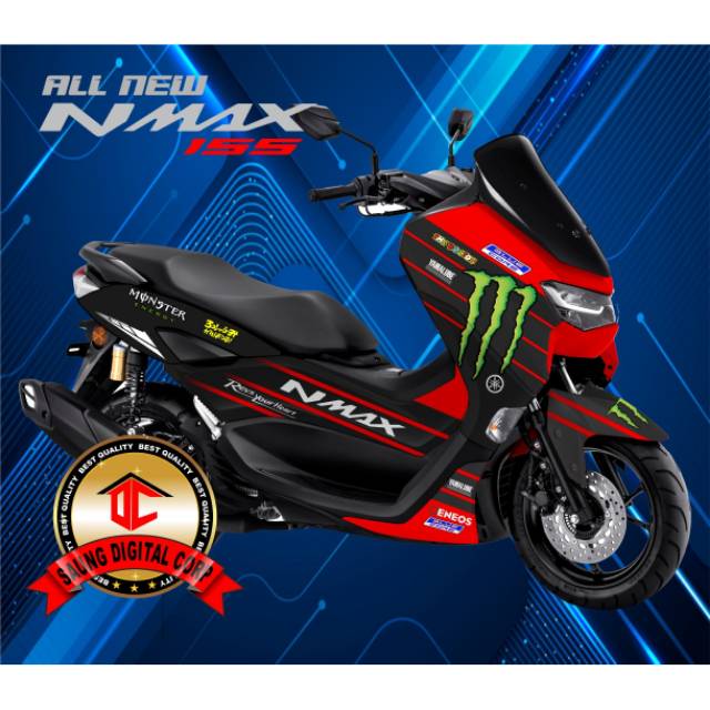 Jual Decal Sticker Full Body Yamaha All New NMAX Mister Merah | Shopee ...