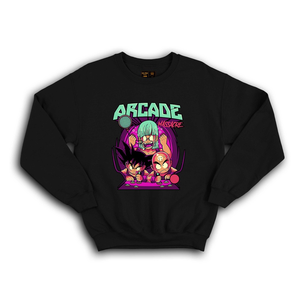 Jual SWEATER HOODIE ANIME SERIES DRAGON BALL GAME GOKU ARCADE LIMITED ...