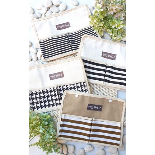 Jual Putha Aesthetic Korea Tissue Box Organizer Cover Tempat Tisu Kain ...