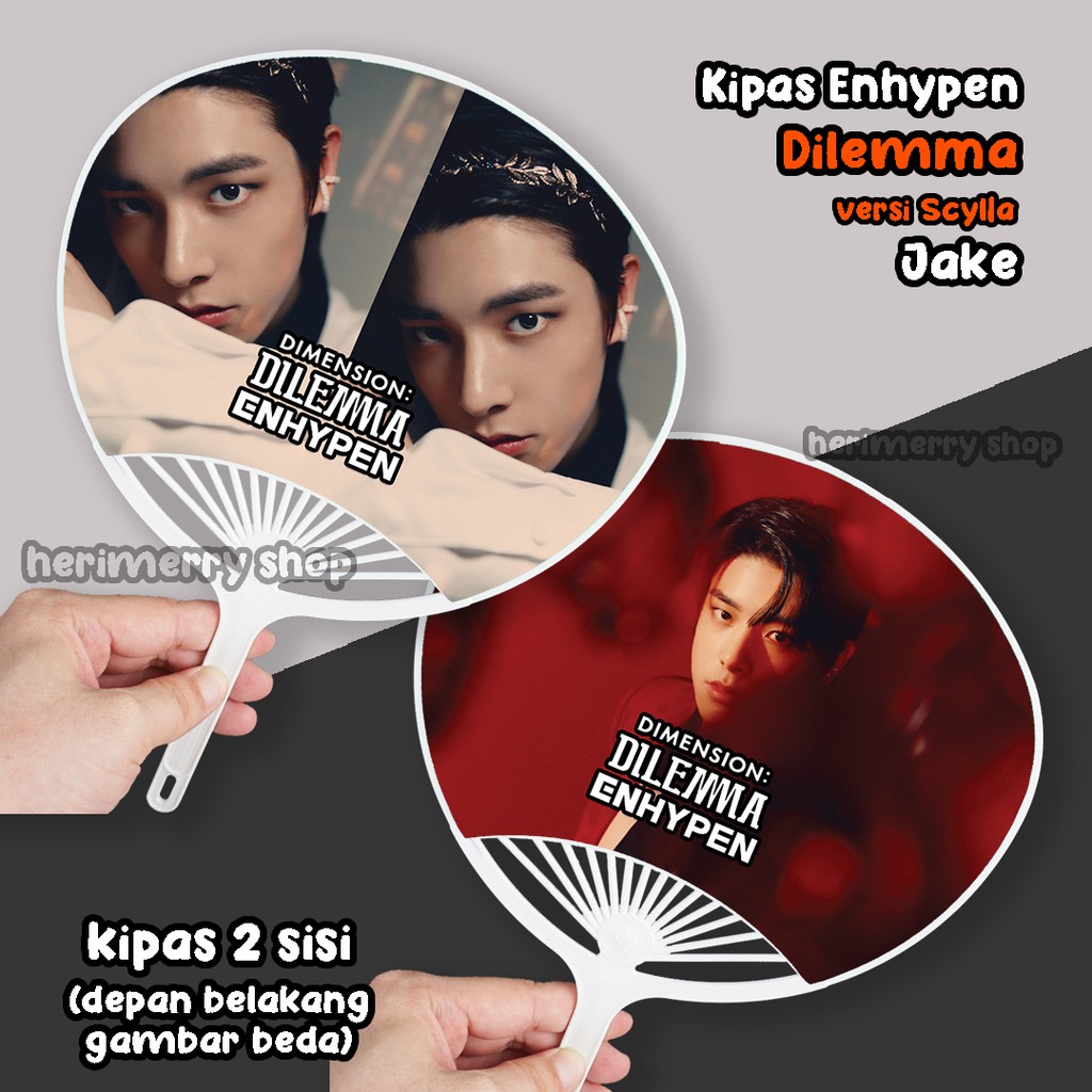 Jual Kipas Kerang Enhypen Dilemma versi Scylla - Merchandise KPOP Hand ...