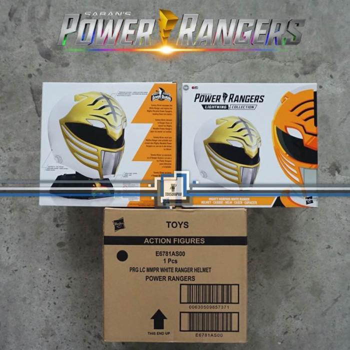 Jual Rahm | Power Ranger Lighting Collection White Ranger Helmet / Helm ...