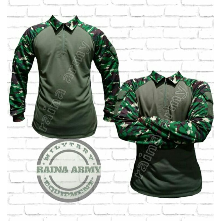 Jual kaos bdu dryfit kaos tactical bdu jersey dryfit lengan panjang loreng nkri | Shopee Indonesia