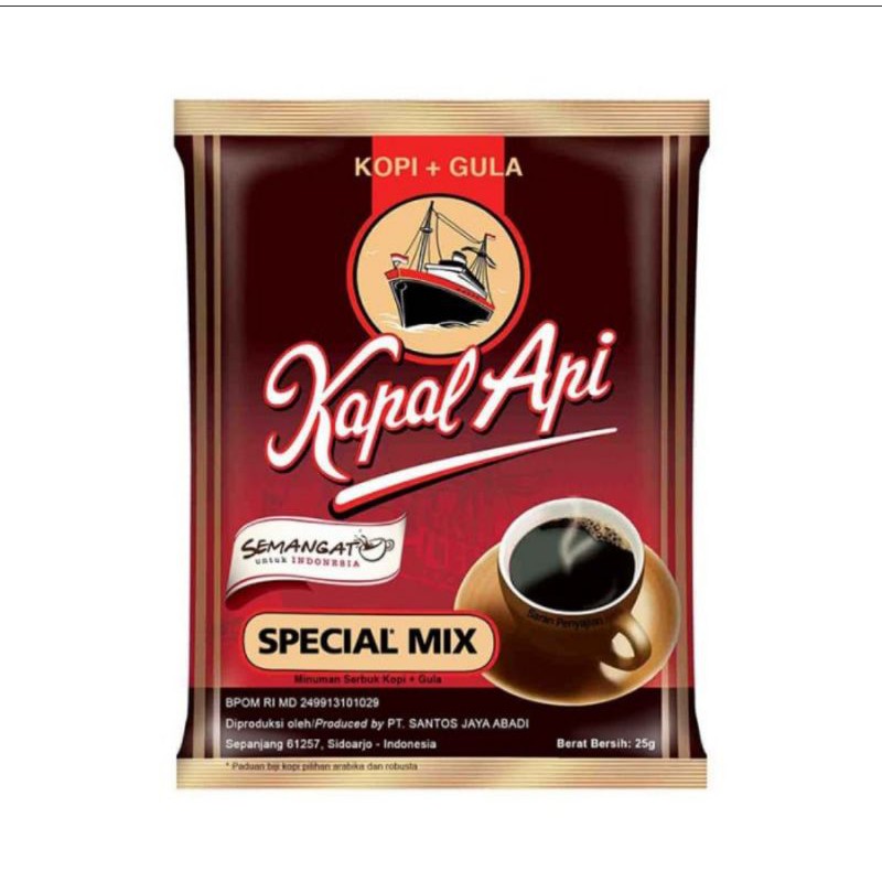 Jual Kapal Api SPESIAL MIX sachet 25 gram | Shopee Indonesia