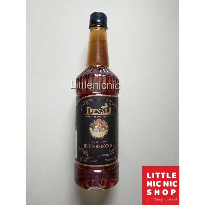 Jual Denali Butterscotch Flavoured Syrup 750 ml sirup rasa minuman cafe ...