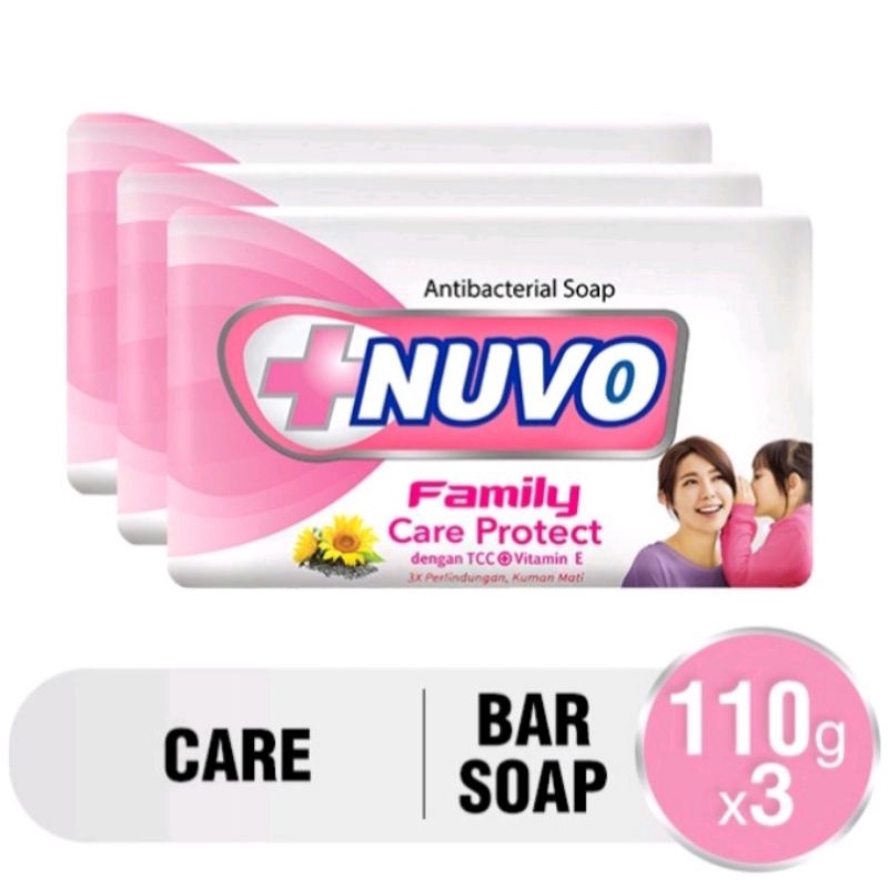 Jual Nuvo Bar Soap Sabun Mandi Batang 110g isi 3 | Shopee Indonesia