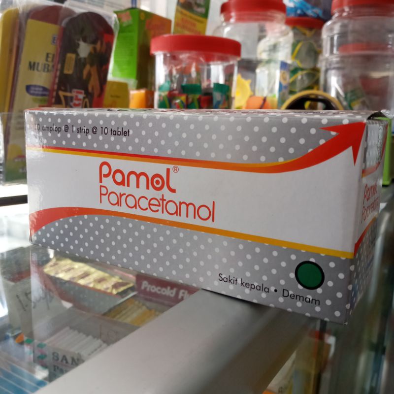 Jual PAMOL PARACETAMOL 500MG 1 STRIP ISI 10 TABLET | Shopee Indonesia