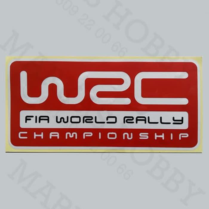Jual Stiker WRC Fia World Rally Championship Red | Shopee Indonesia