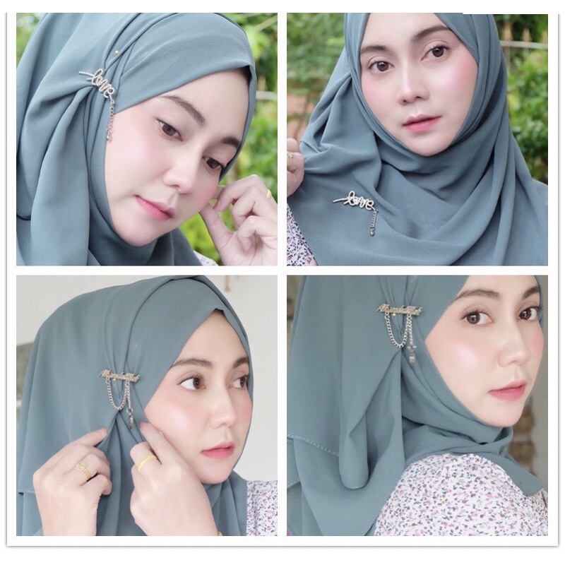 Jual Bros Tulisan Alhamdulillah | Bros Hijab lucu | Bros hijab cantik ...