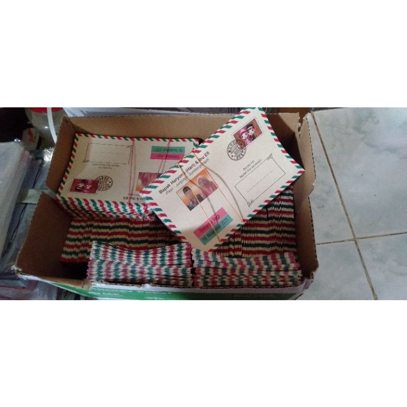 Jual Undangan pernikahan ulem ulem ortu foto model amplop | Shopee ...