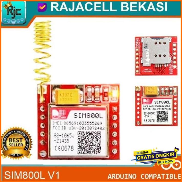 Jual Sim800l Gsm Gprs Module For Arduino Gsm Gprs Serial Modem Shield