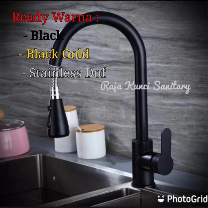 Jual Dish | Kran Sink Mixer Tarik Stainless Sus 304 Hitam/Black/Kran ...