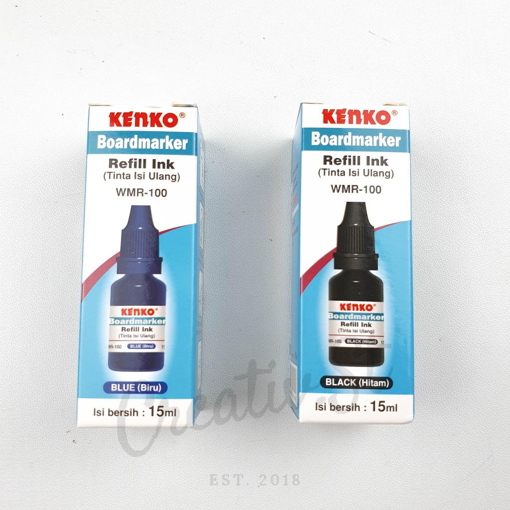 Jual KENKO Tinta Spidol Board Marker White Board Refill Ink Wmr-100 15 ...