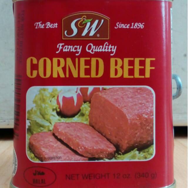 Jual Kornet Sapi CORNED BEEF S&W Kaleng 340g | Shopee Indonesia