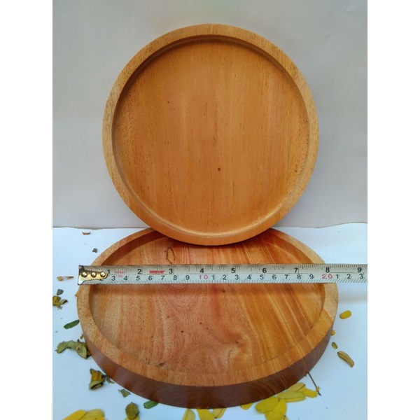 Jual 20 cm COASTER KAYU/PIRING KAYU/PIRNG SAJIAN/PIRING ROTI | Shopee ...